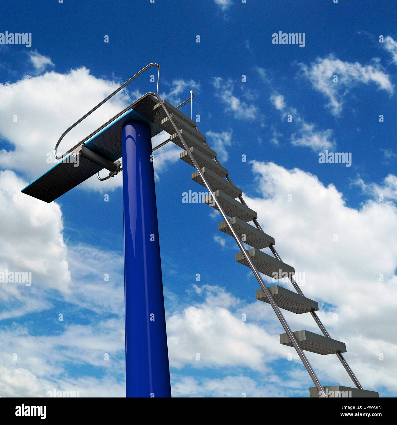 Jump swimming pool diving board hi-res stock photography and images - Alamy