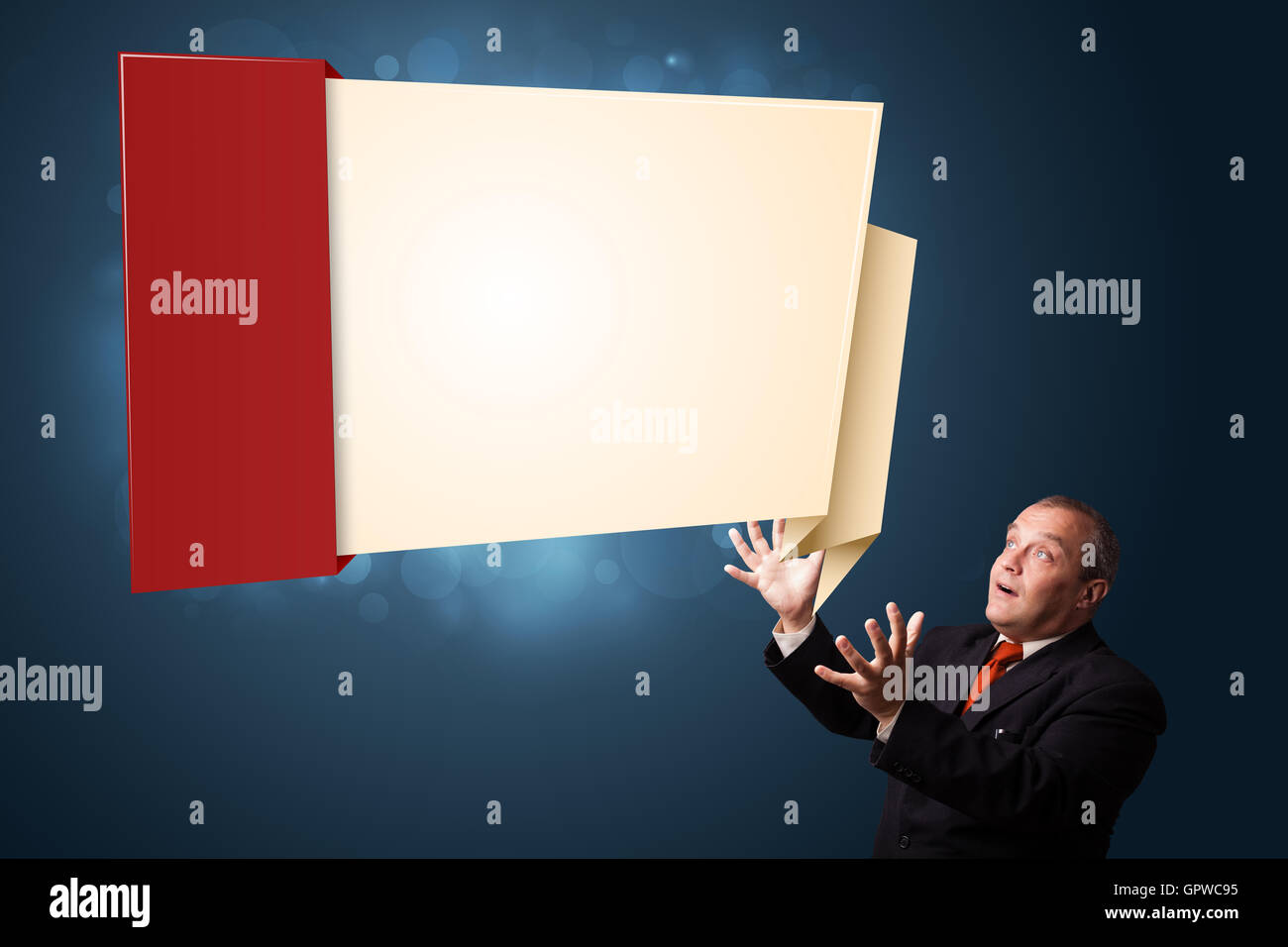 Funny businessman presenting modern hi-res stock photography and images ...