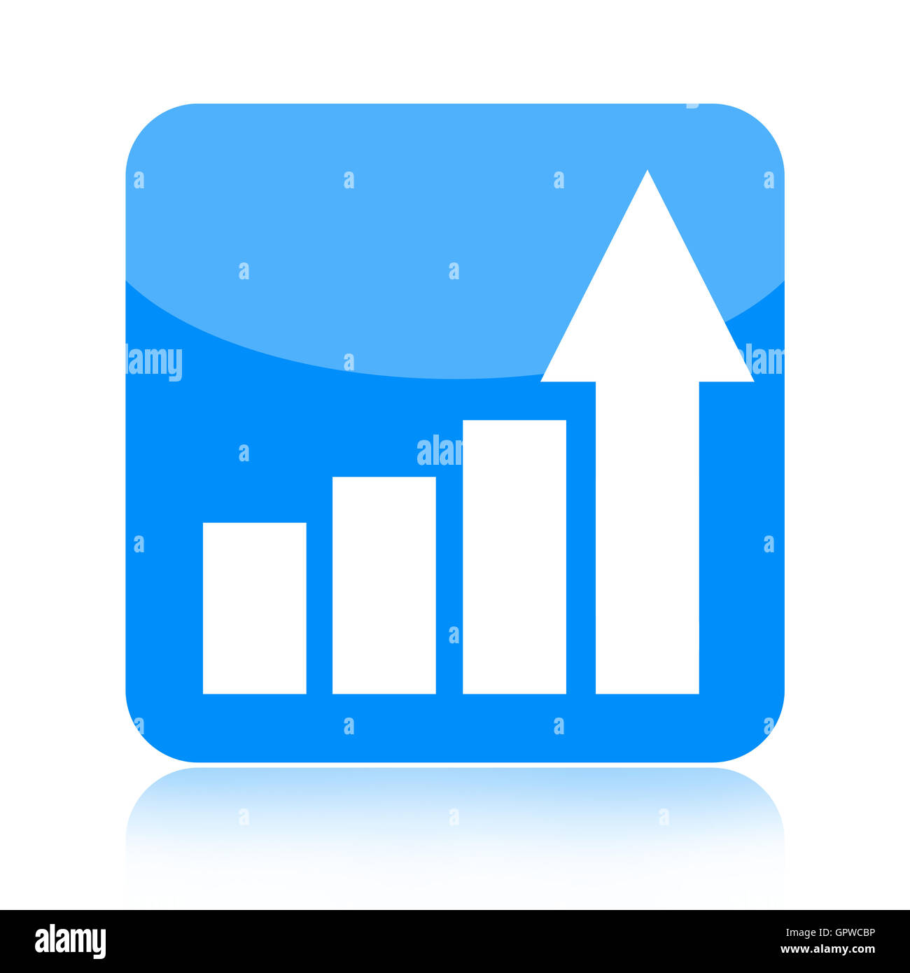 Business statistics icon Stock Photo - Alamy