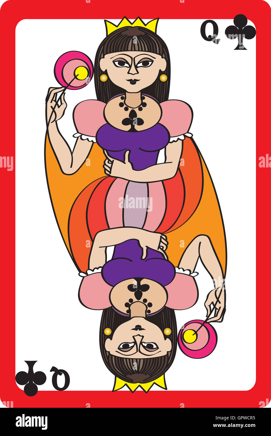 Queen of clubs hi-res stock photography and images - Alamy