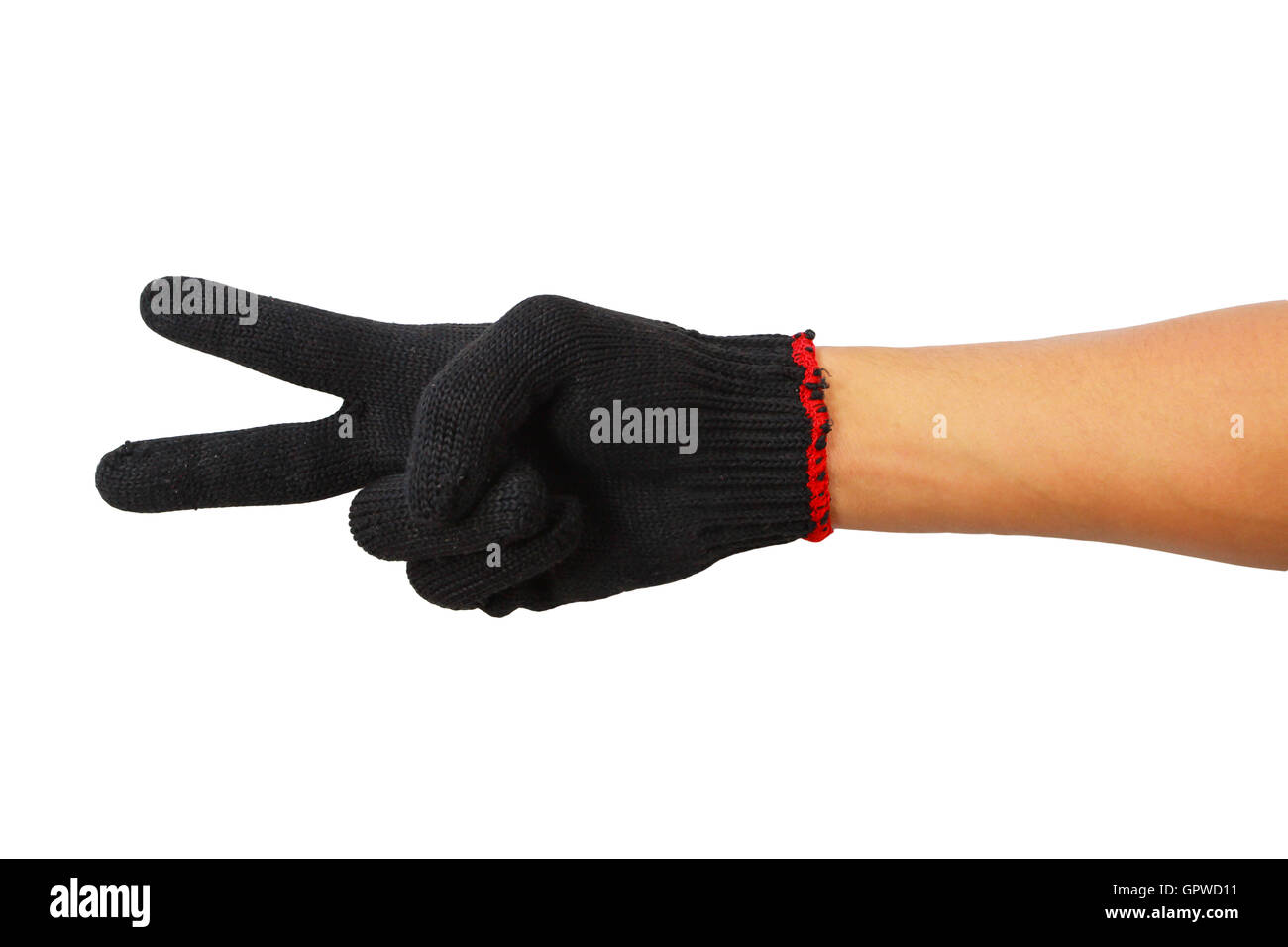 Male hand gesture number four closeup isolated on a white backgr Stock ...