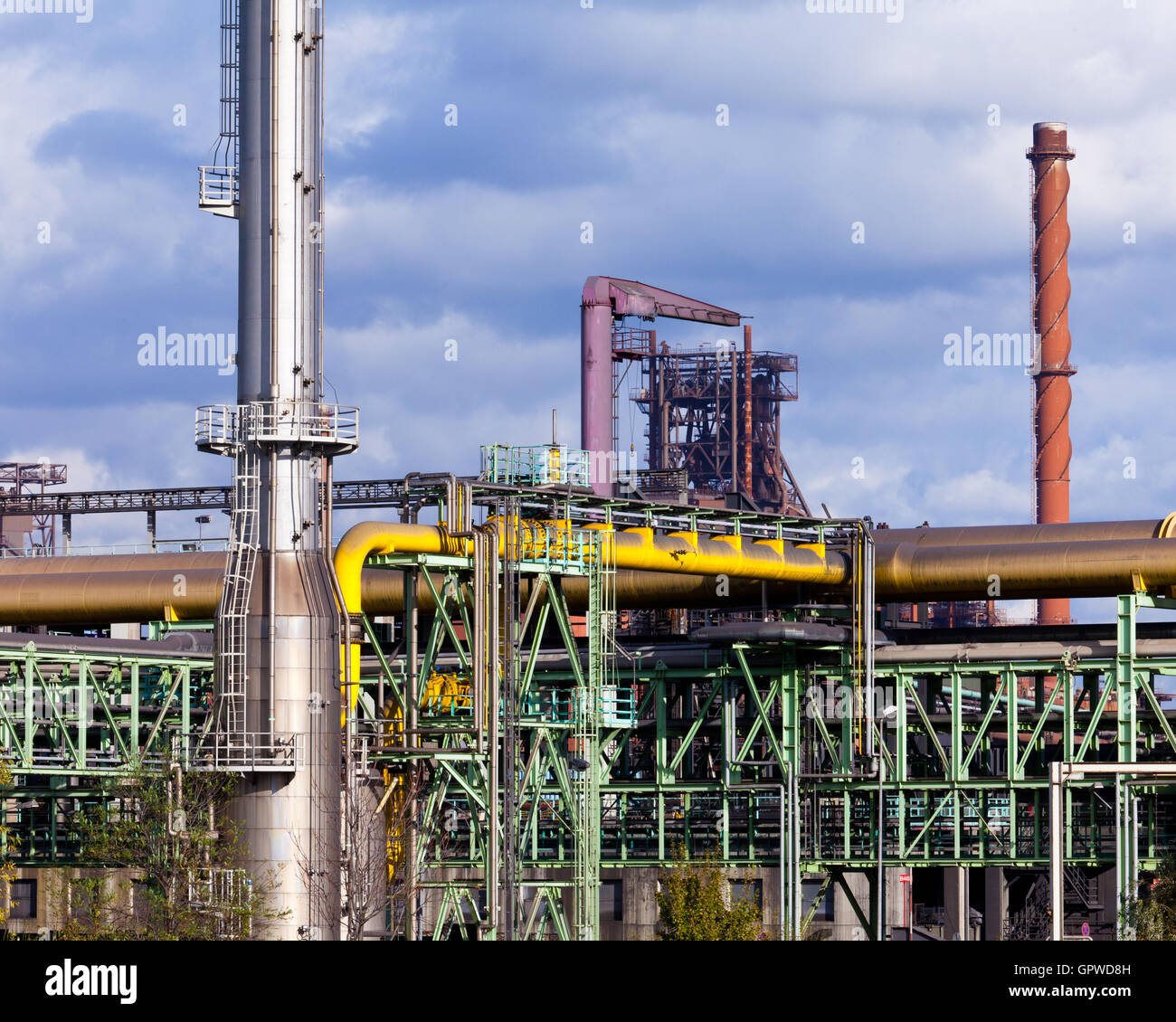 Coking plant producing coke coal for steel making Stock Photo - Alamy