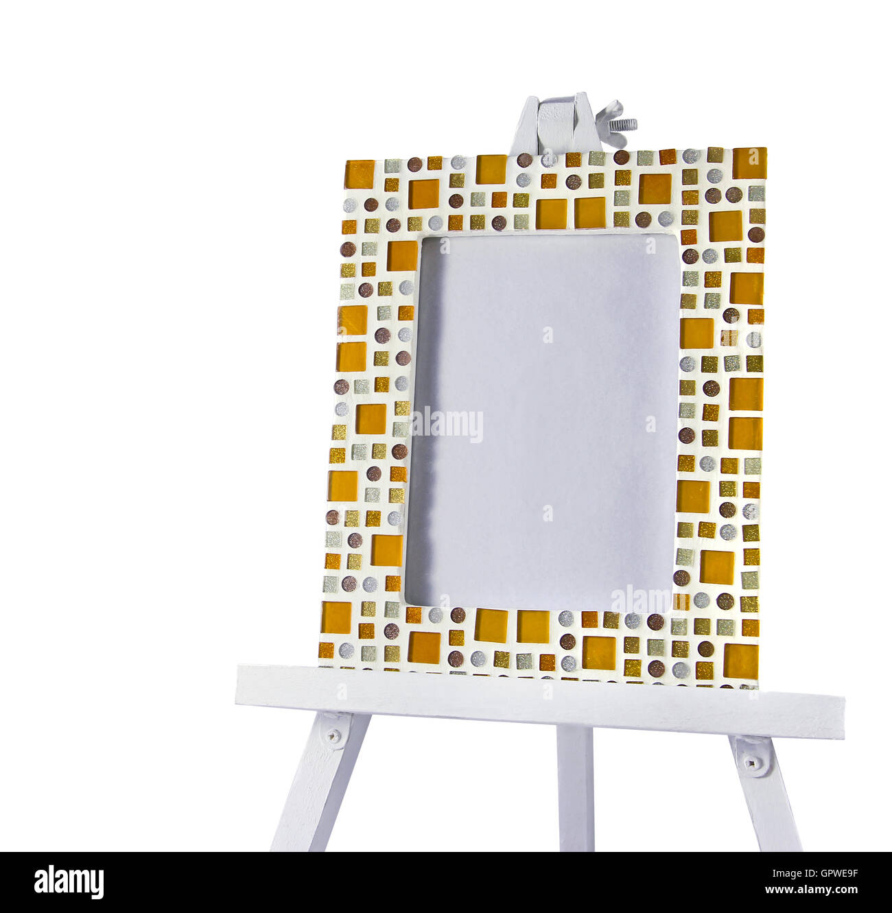 Mosaic frame. I made myself mosaic frame Stock Photo - Alamy
