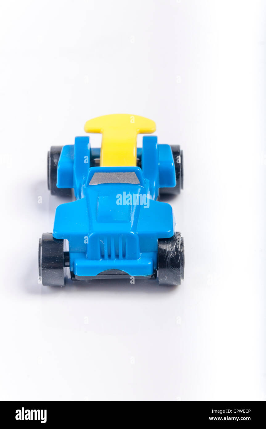 Blue toy car Stock Photo - Alamy
