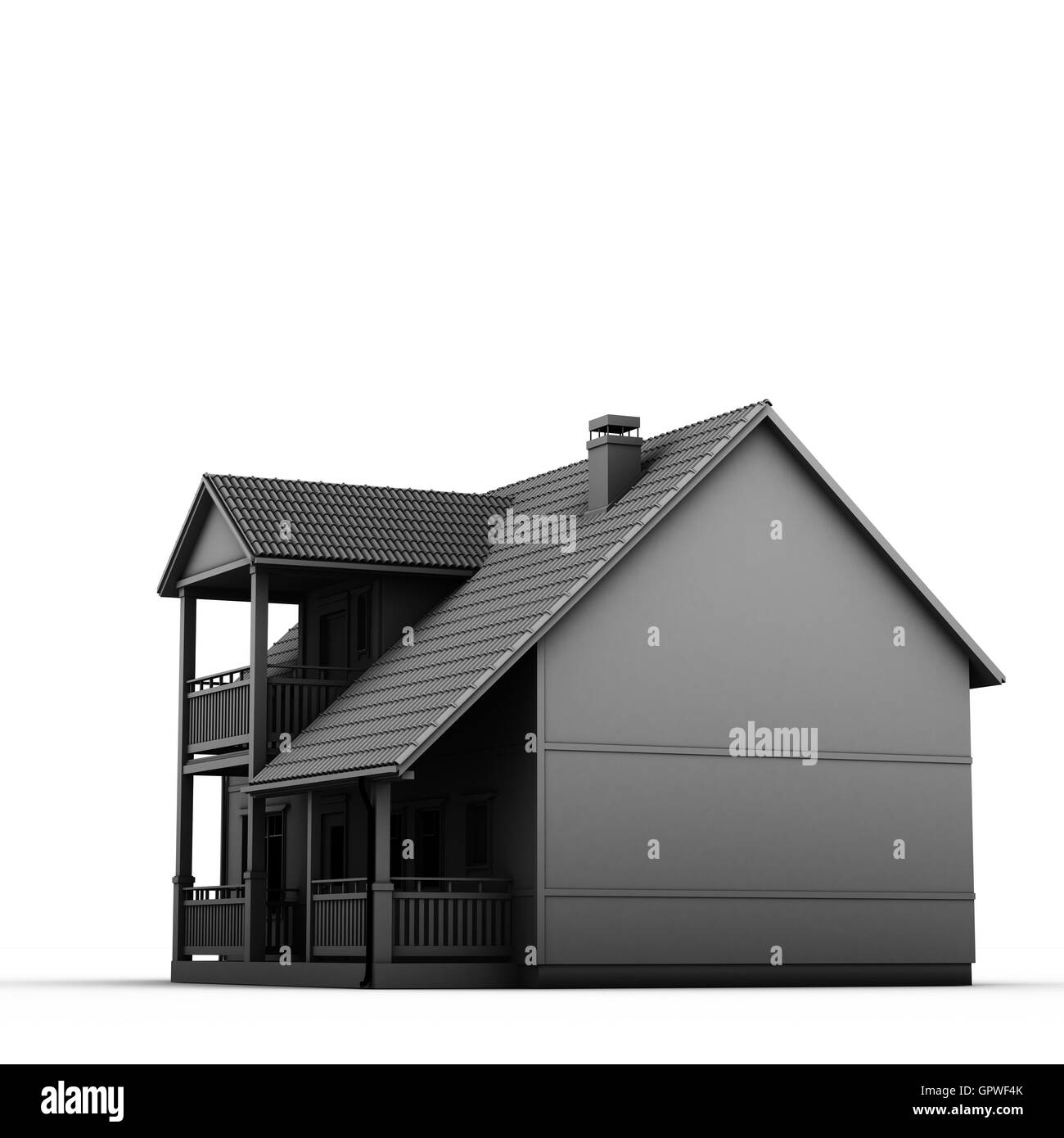 Colonial architecture style Cut Out Stock Images & Pictures - Alamy