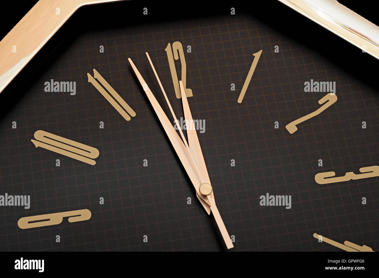 Golden alarm clock hi-res stock photography and images - Alamy