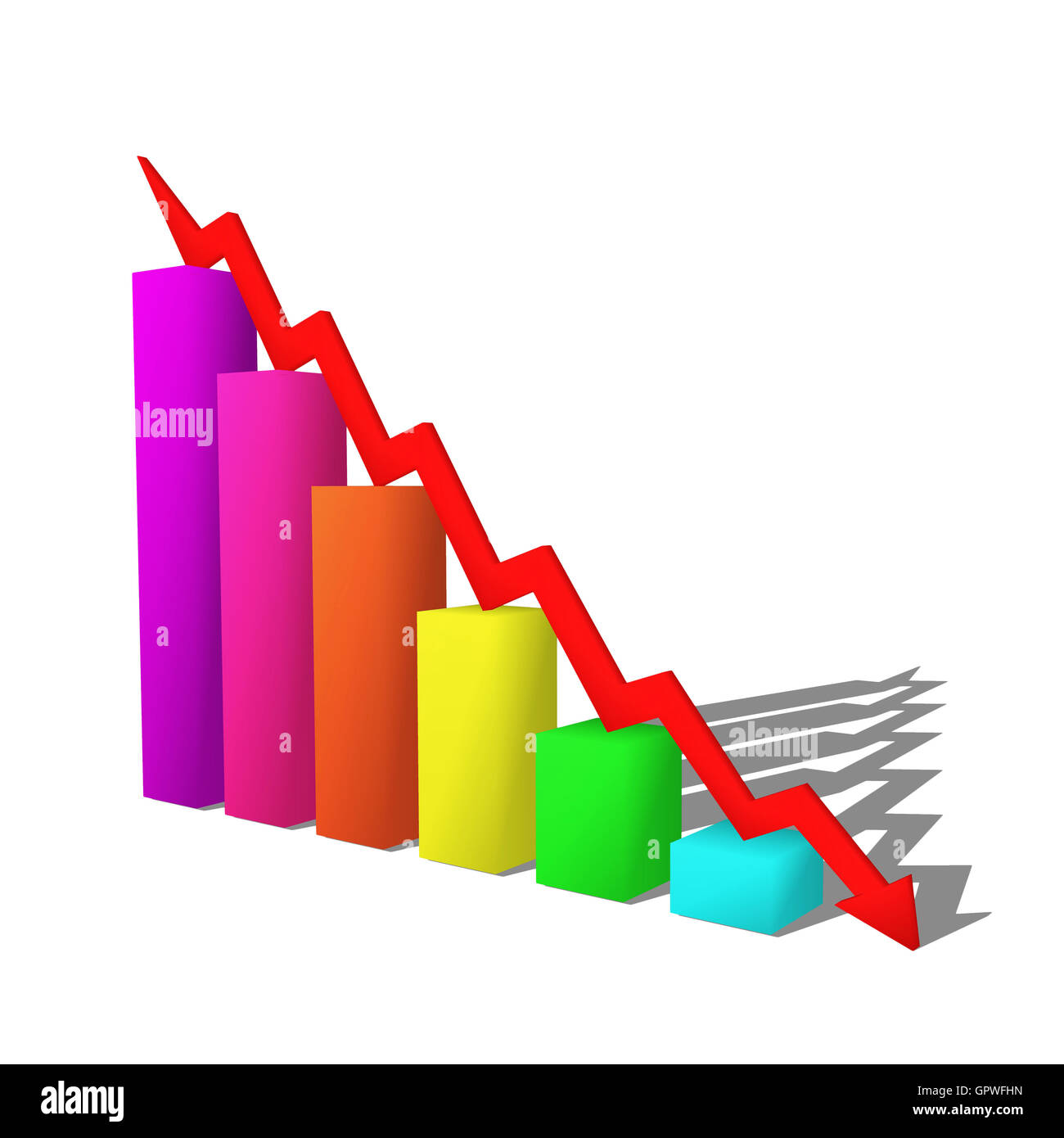 business failure graph down Stock Photo - Alamy