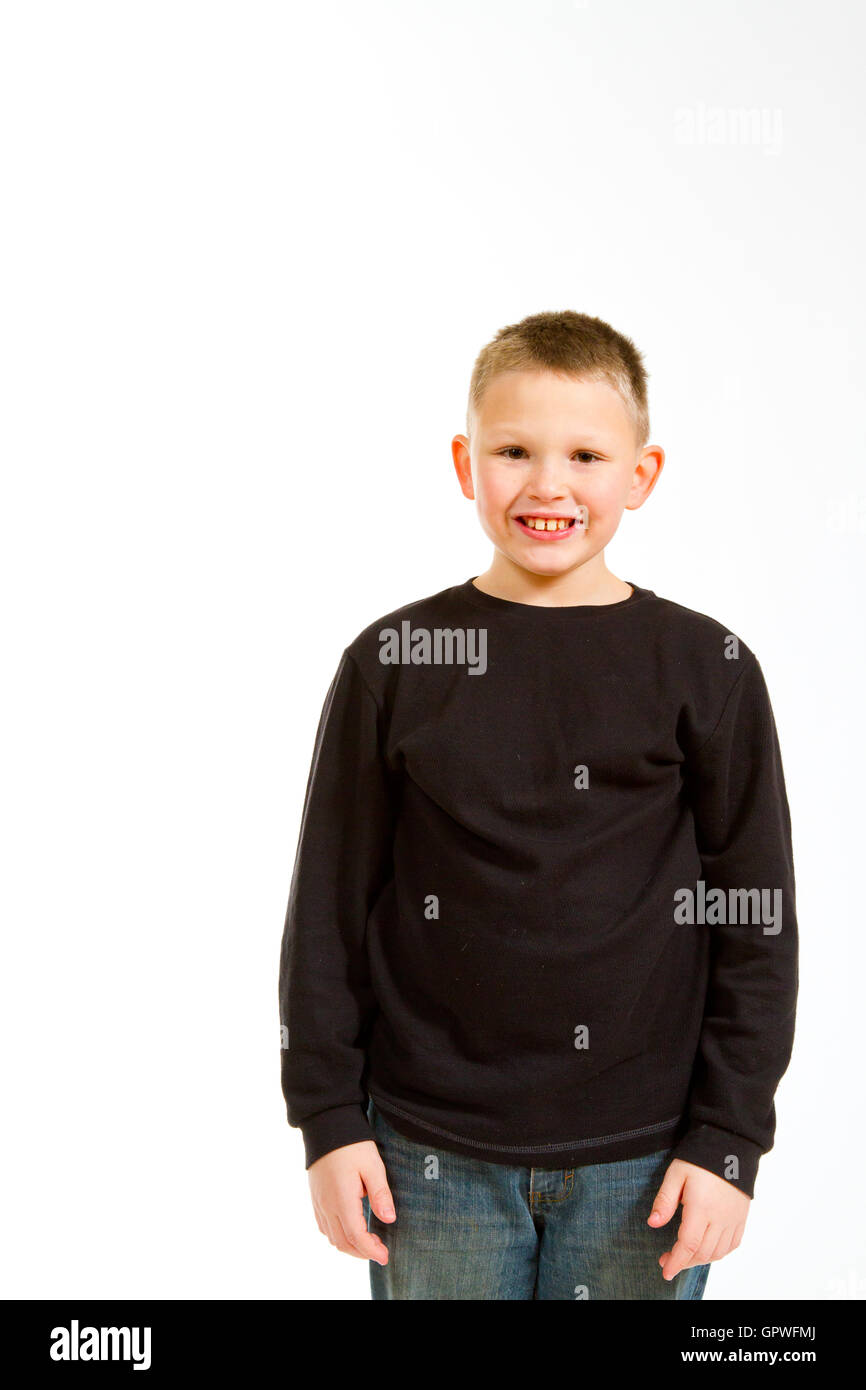 Boy Portrait in Studio Stock Photo - Alamy