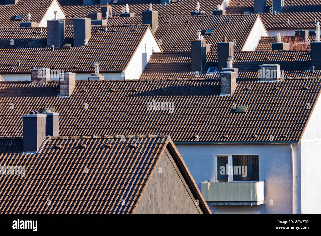 Urban high-density condo building blocks housing Stock Photo - Alamy