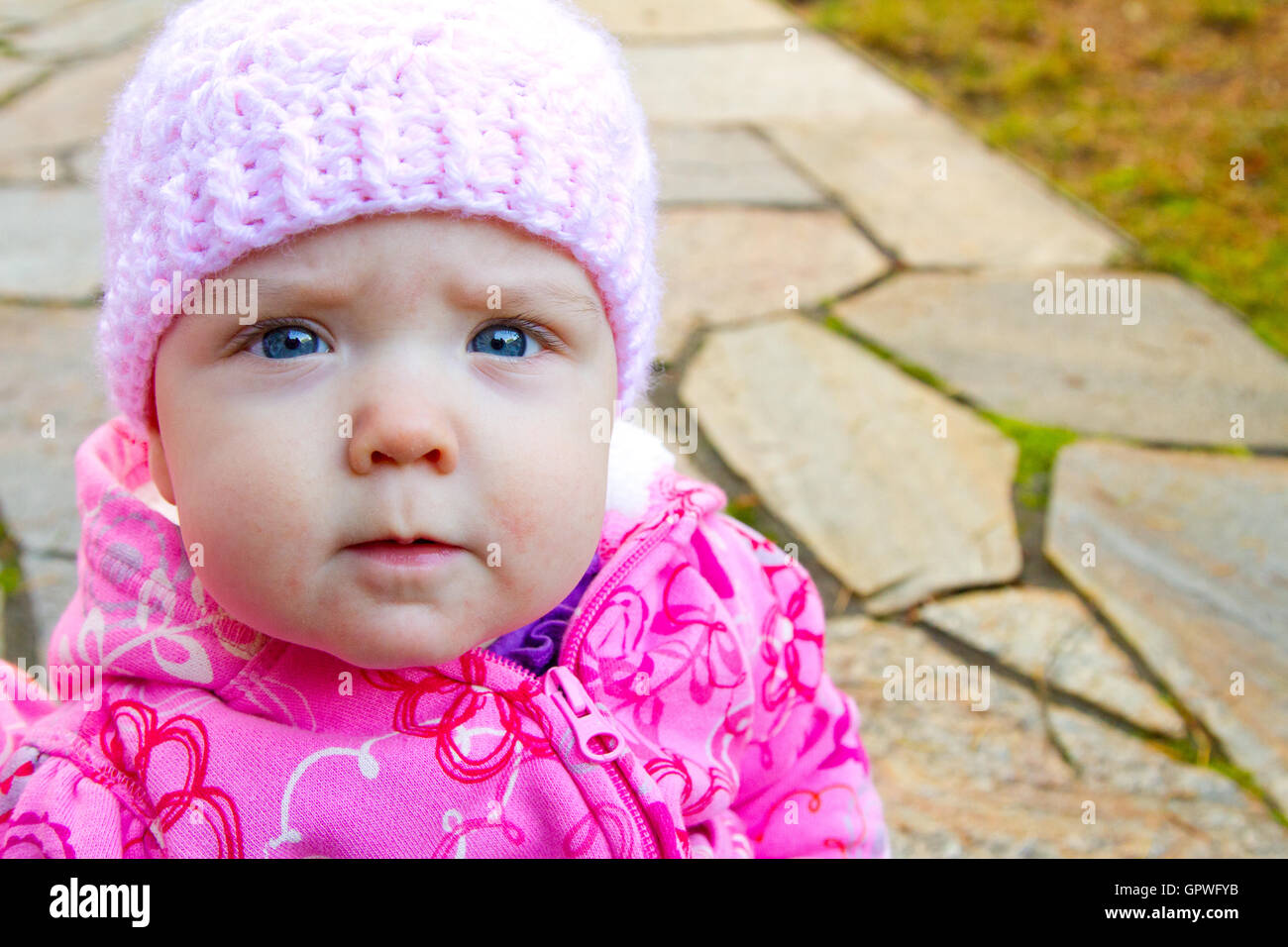 Infant Girl Portrait Stock Photo - Alamy