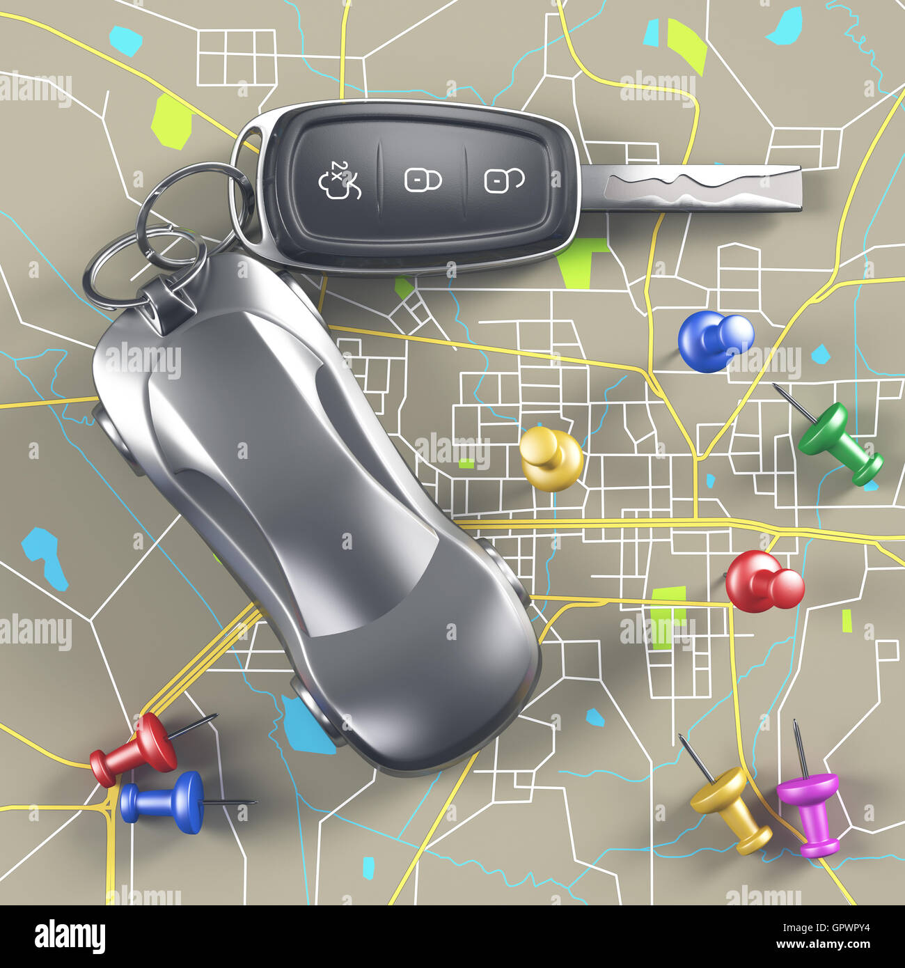 Map of sedan hi-res stock photography and images - Alamy