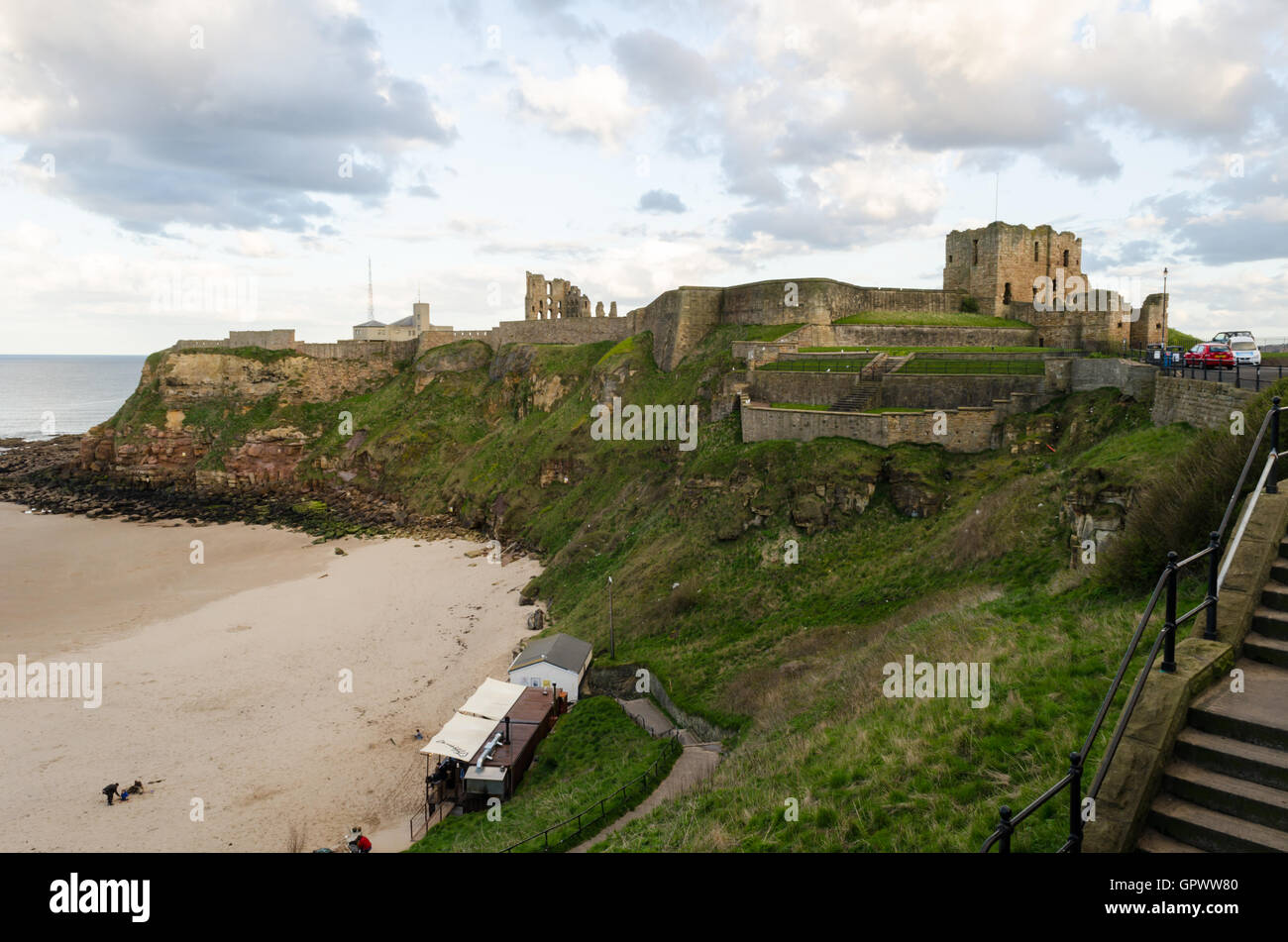 The Coastline & Beach at King Edward's Bay, Tynemouth Stock Photo - Alamy