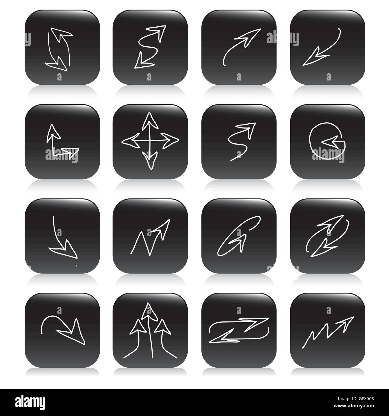 The red arrows display Stock Vector Images - Alamy