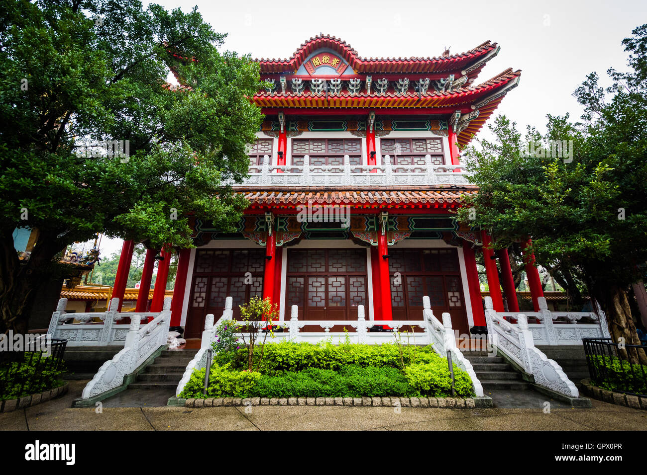 Historic red building in the Datong District of Taipei, Taiwan Stock ...