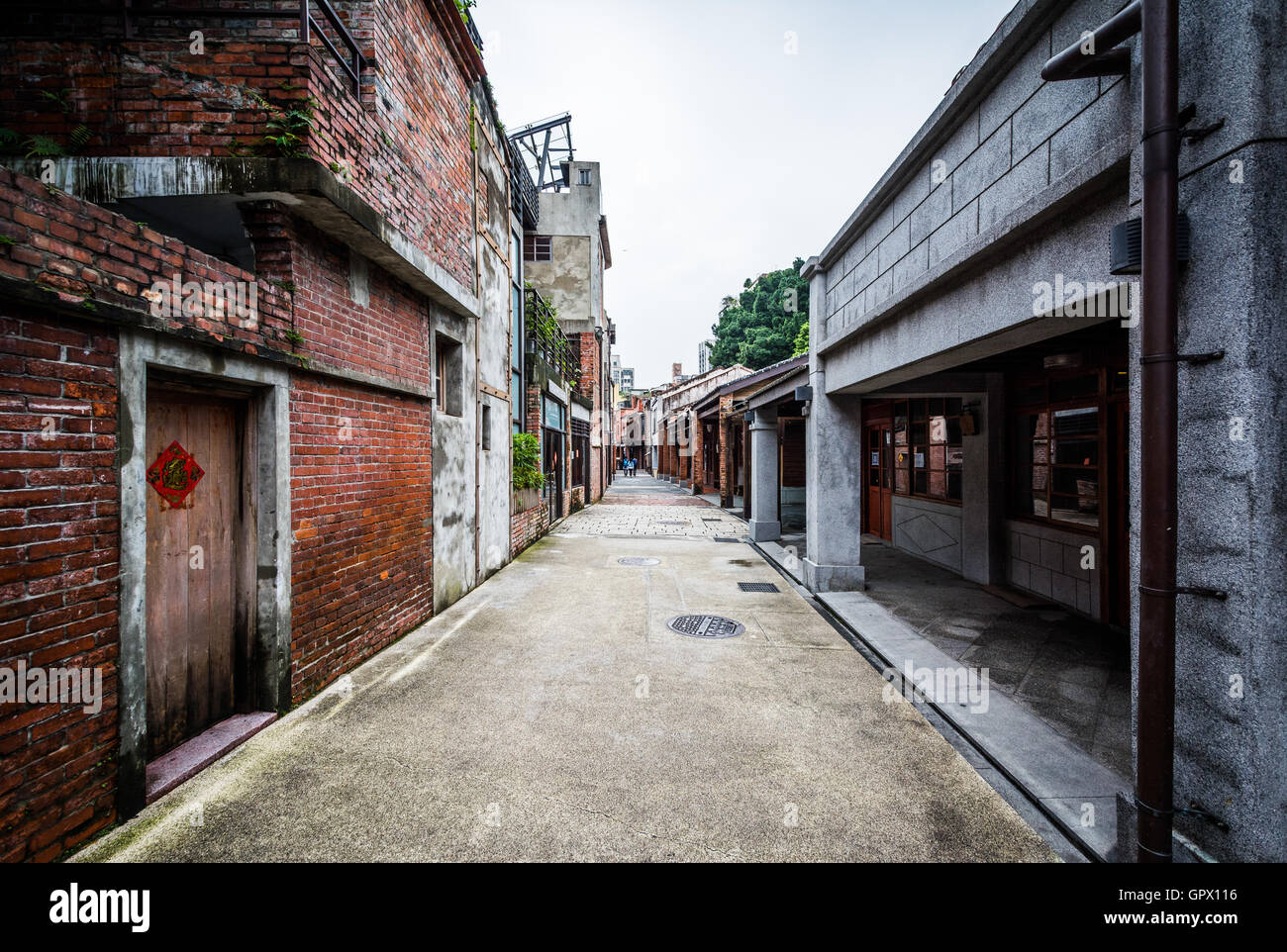Street at the Bopiliao Historical Block, in the Wanhua District, Taipei ...