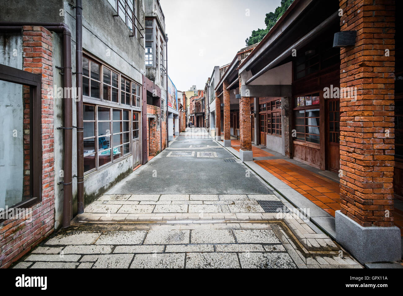 Street at the Bopiliao Historical Block, in the Wanhua District, Taipei ...
