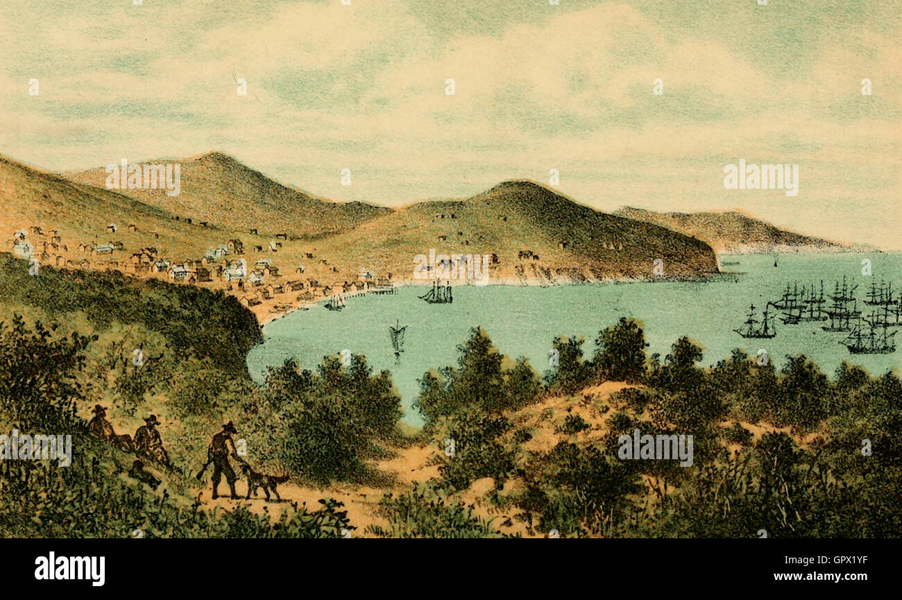 San Francisco, California in 1849 Stock Photo - Alamy