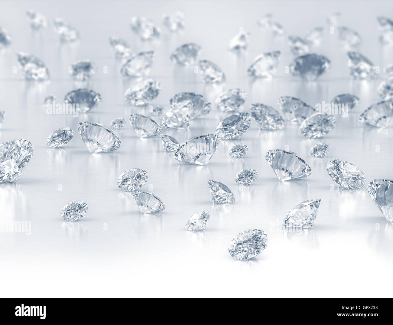 Group of Diamondsclose up Stock Photo - Alamy