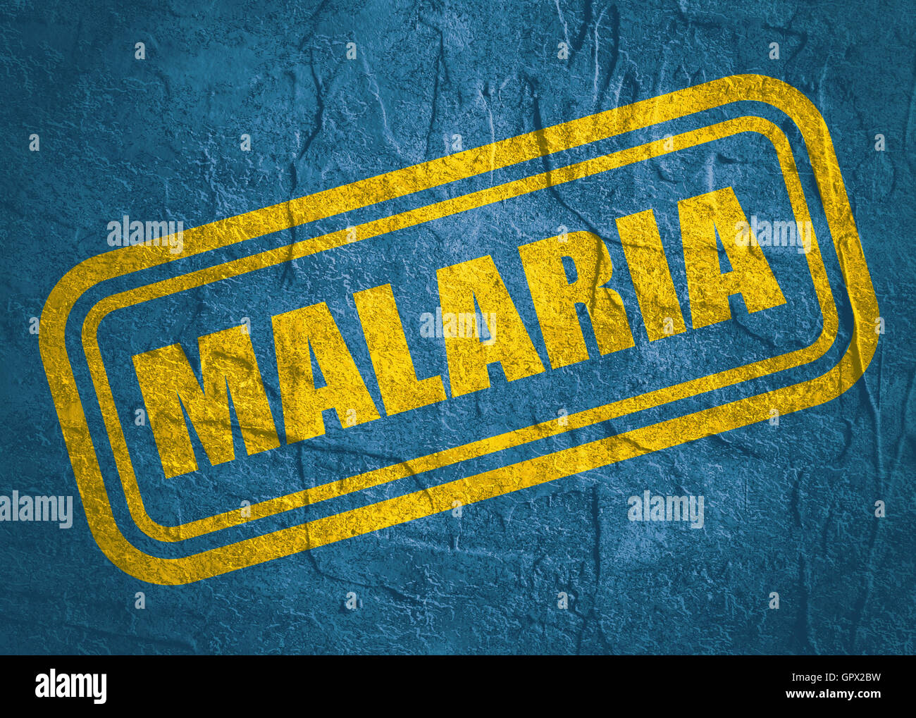 stamp with Malaria text over grunge background Stock Photo - Alamy