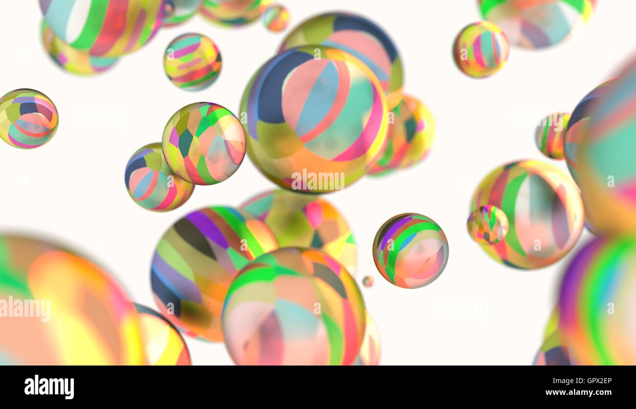 Large group of orbs or spheres Stock Photo - Alamy