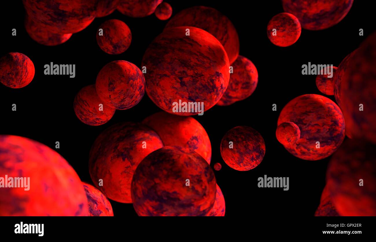 Large group of orbs or spheres Stock Photo - Alamy