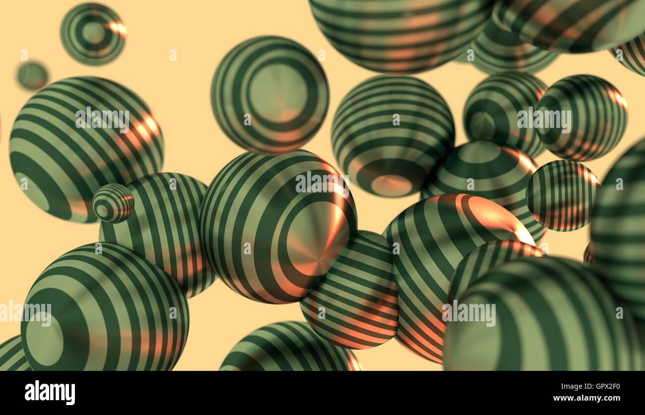 Large group of orbs or spheres Stock Photo - Alamy