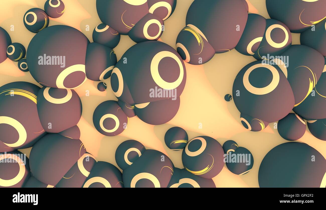 Large group of orbs or spheres Stock Photo - Alamy