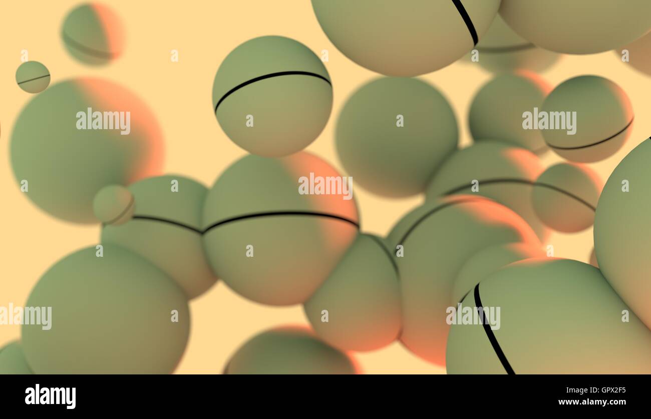 Large group of orbs or spheres Stock Photo - Alamy