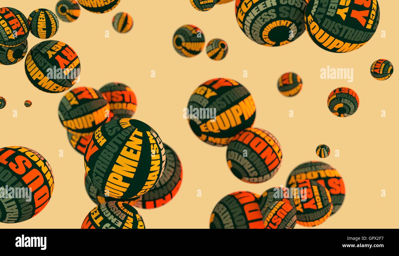 Large group of orbs or spheres Stock Photo - Alamy