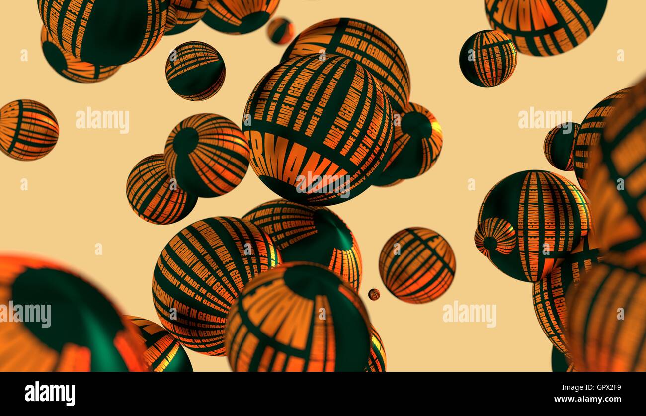 Large group of orbs or spheres Stock Photo - Alamy