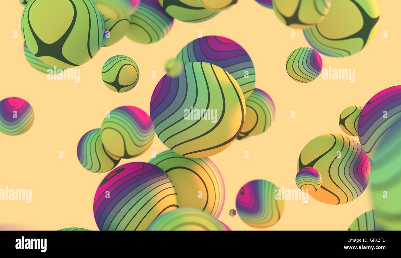 Large group of orbs or spheres Stock Photo - Alamy