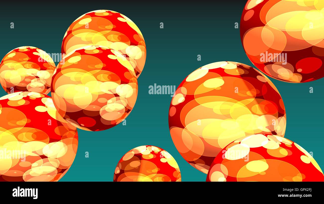 Large group of orbs or spheres Stock Photo - Alamy