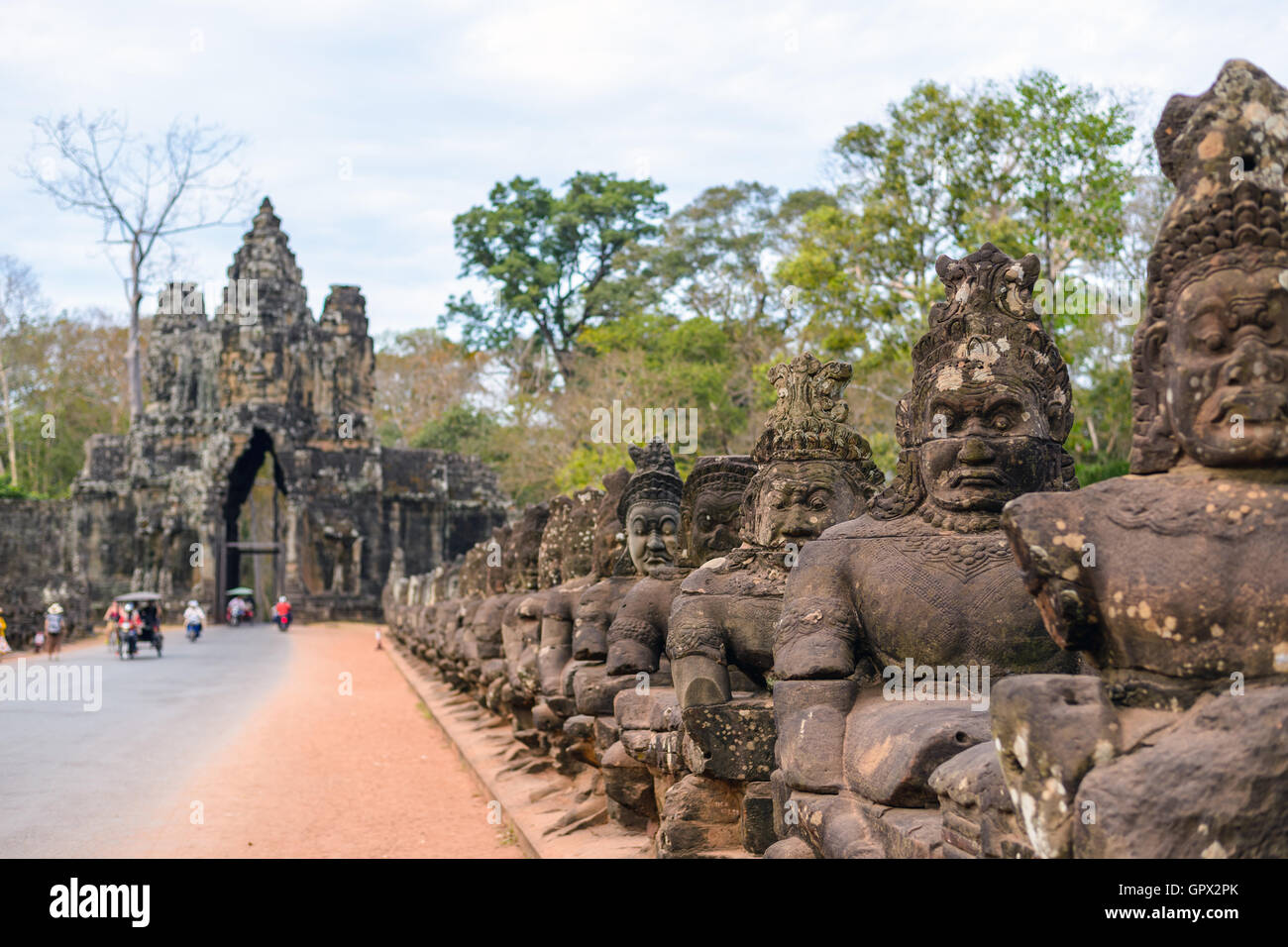 Angkor thom gate hi-res stock photography and images - Alamy