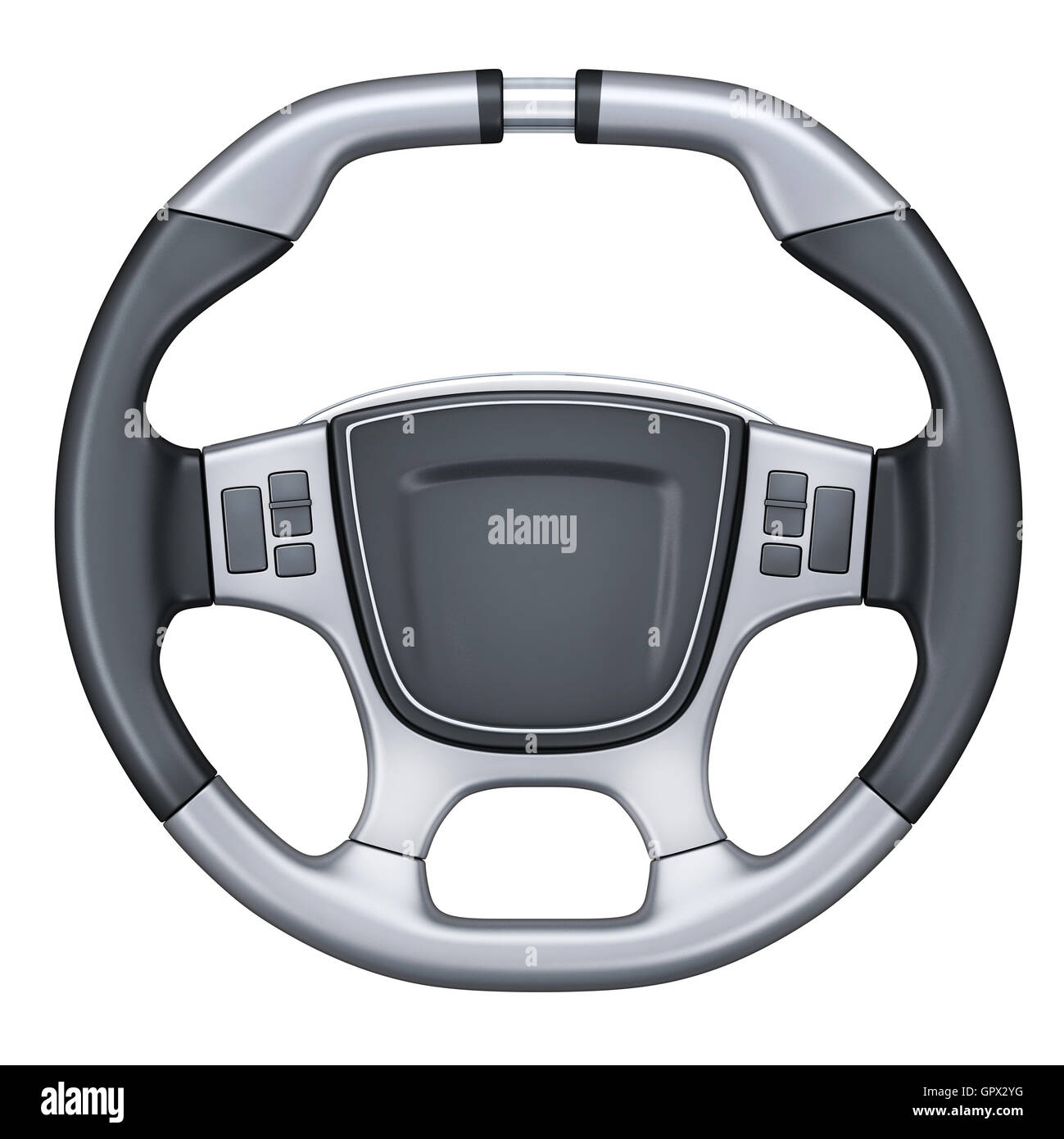 Steering wheel car isolated (done in 3d rendering Stock Photo - Alamy
