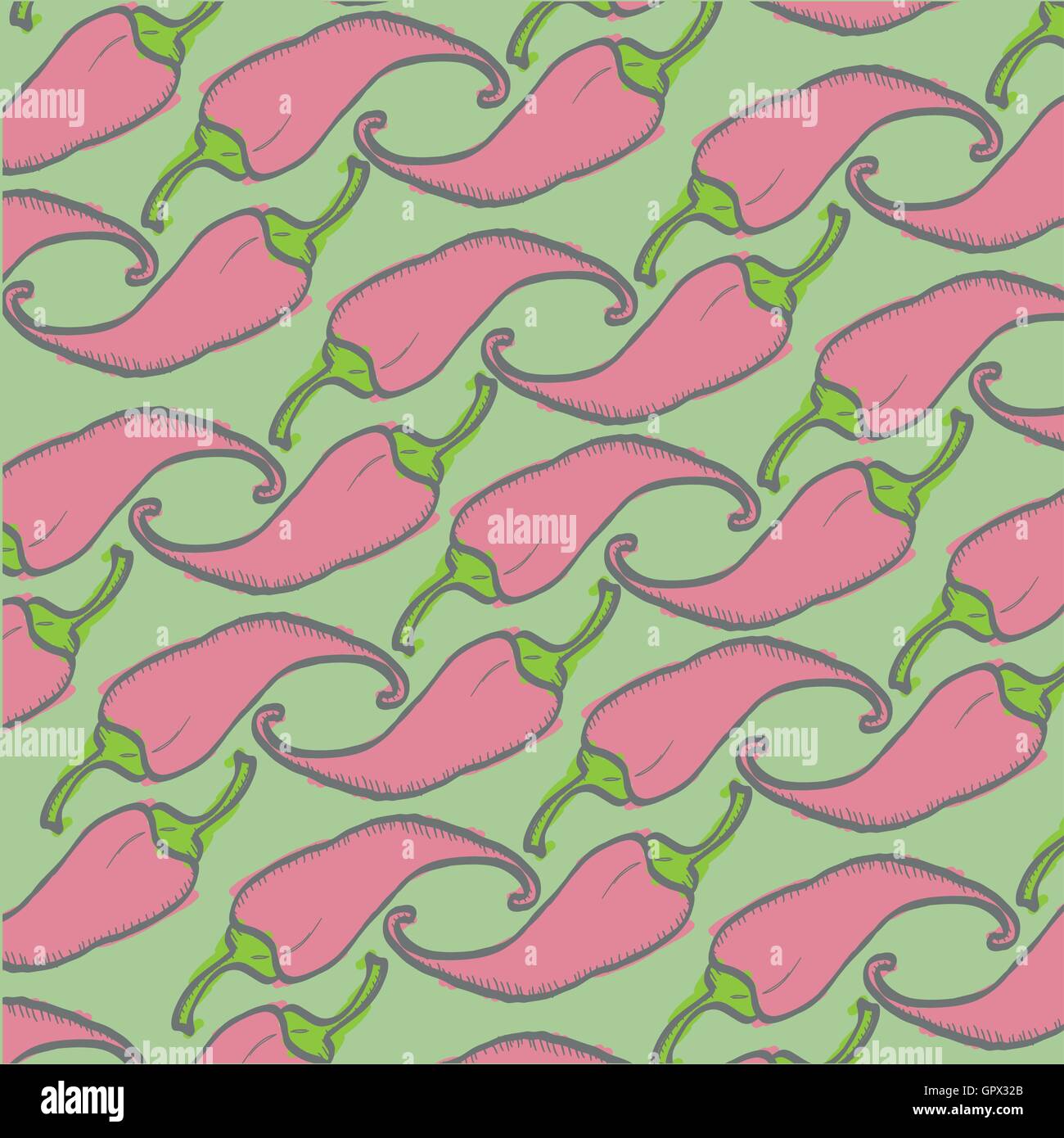 Chili themed pattern / background / texture design Stock Vector Image ...