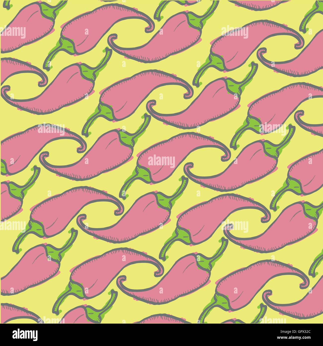 Chili themed pattern / background / texture design Stock Vector Image ...