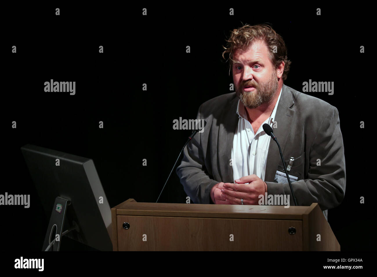 Jonathan P. Eburne of Pennsylvania State University speaks at the ...