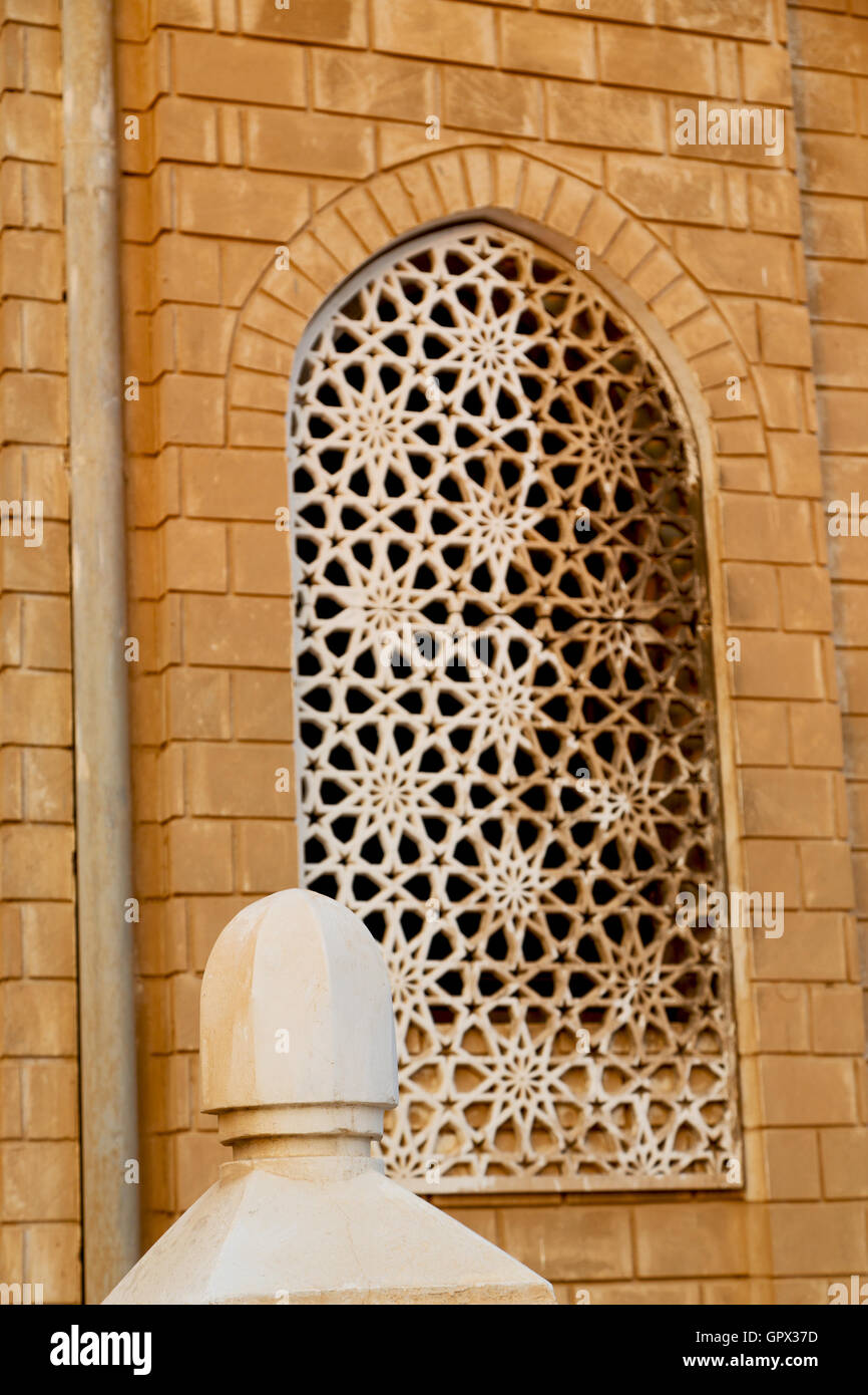 in oman the old ornate window for the mosque Stock Photo - Alamy