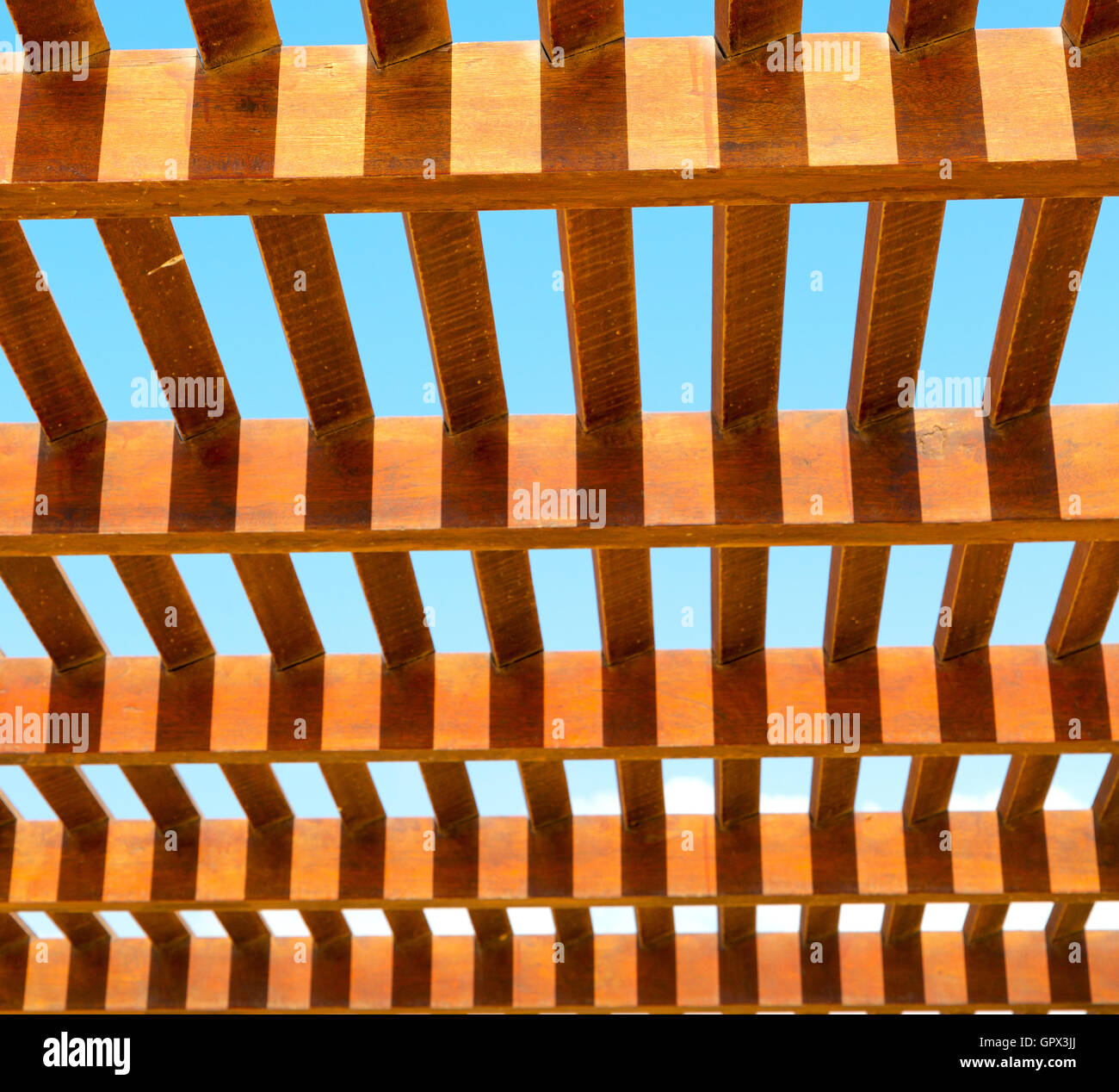 in oman the wooden abstract roof near sky background Stock Photo - Alamy