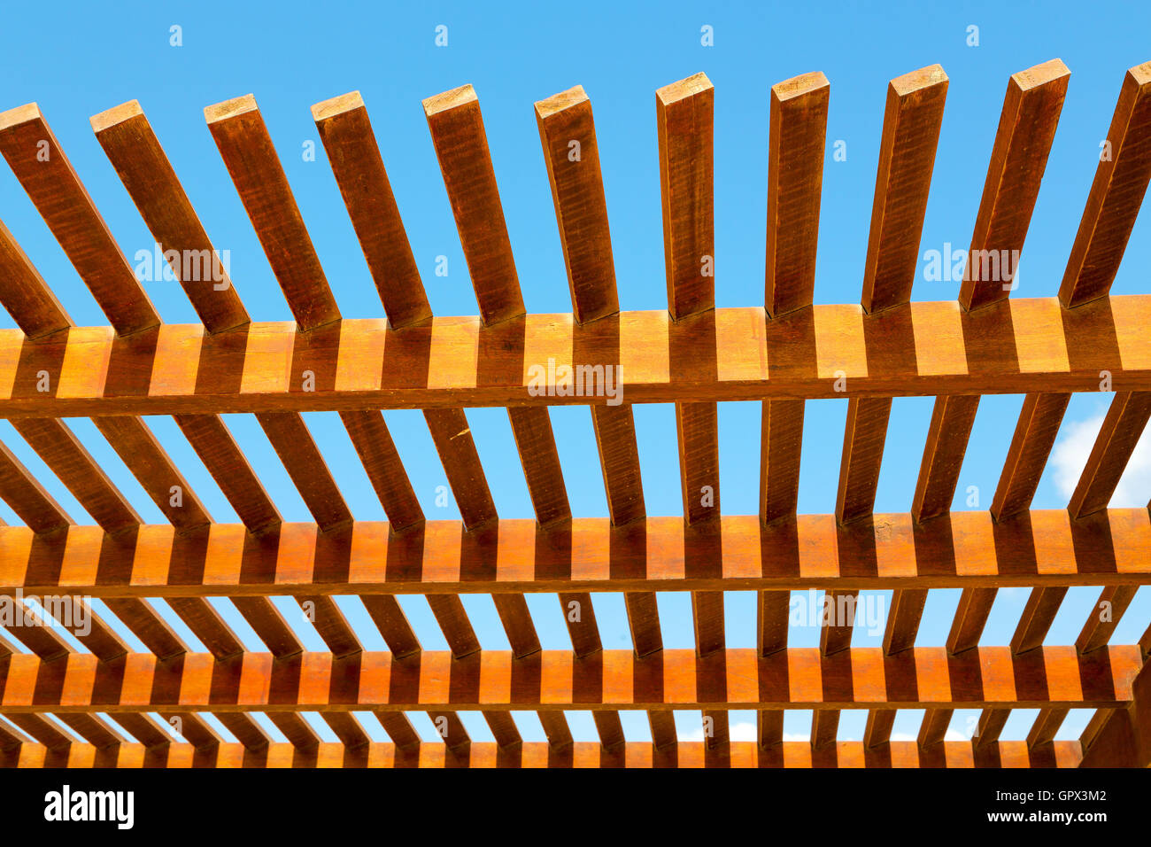 in oman the wooden abstract roof near sky background Stock Photo - Alamy