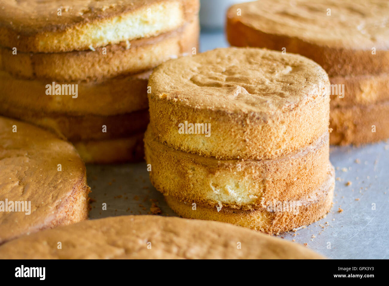 Stack of pies Stock Photo - Alamy