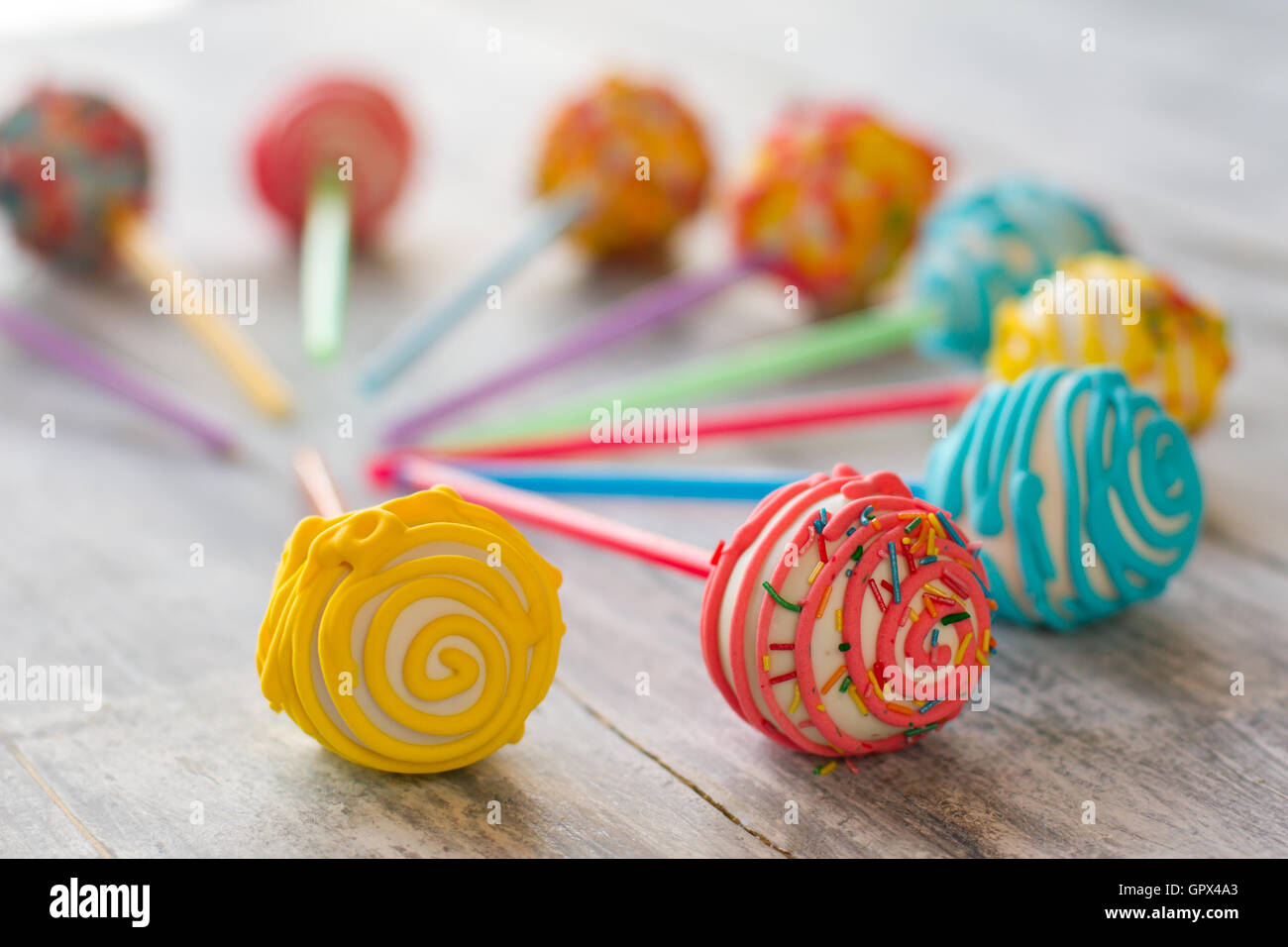 Bright decorated sweets Stock Photo - Alamy