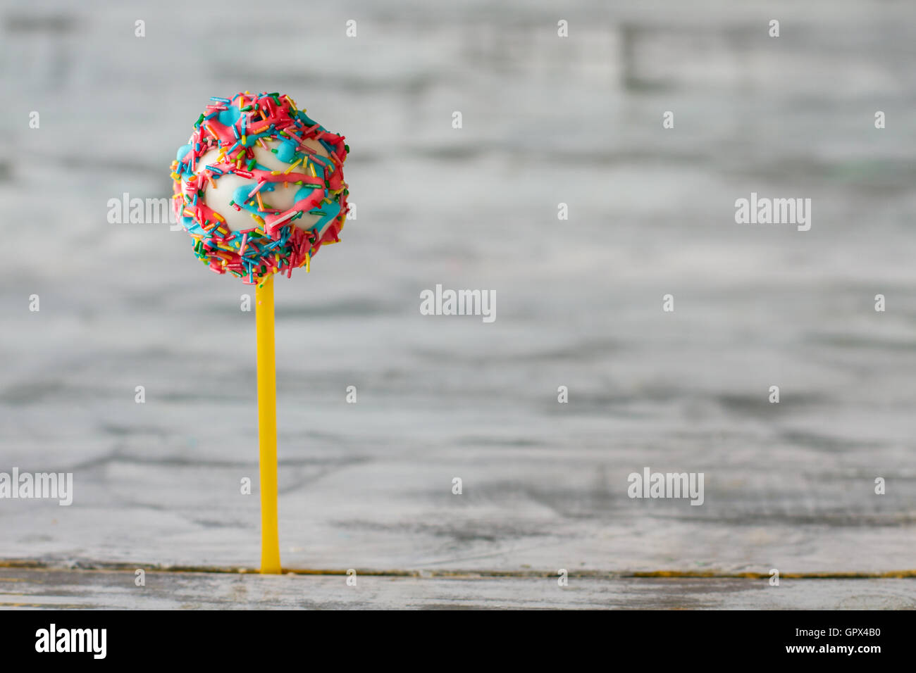 Decorated cake lollipop Stock Photo - Alamy