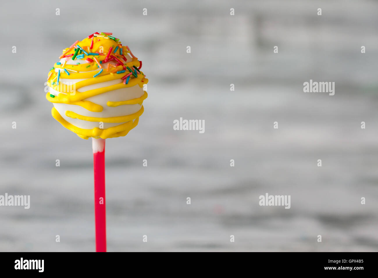 Cake on a stick Stock Photo - Alamy