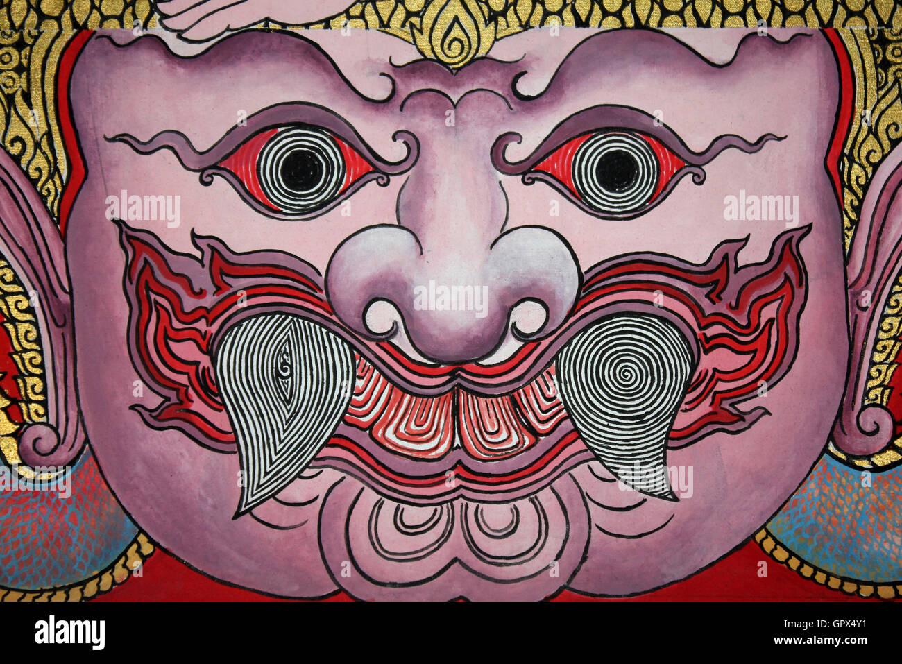 thai Pink Demon Stock Photo - Alamy