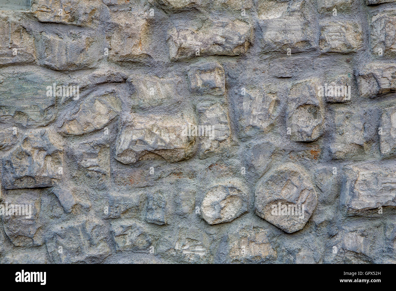 Gray stone texture of old castle wall Stock Photo - Alamy