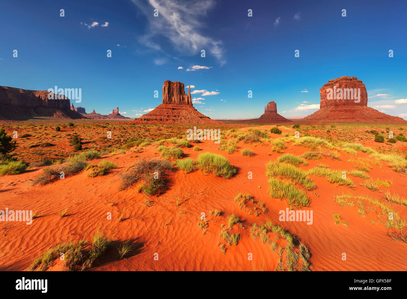 The unique landscape of Monument Valley, Utah, USA Stock Photo - Alamy