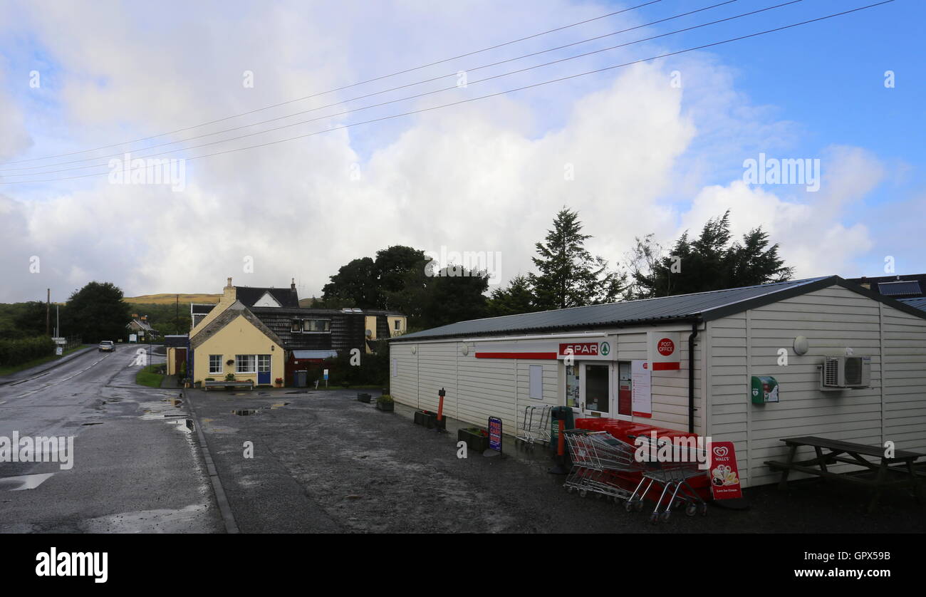 Salen village shop and post office Isle of Mull Scotland September 2016 ...