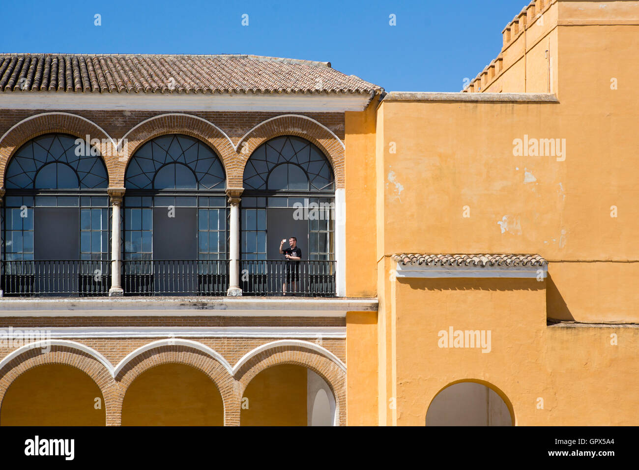 The Alcazar palace, Seville, Spain with its ornate architecture and ...
