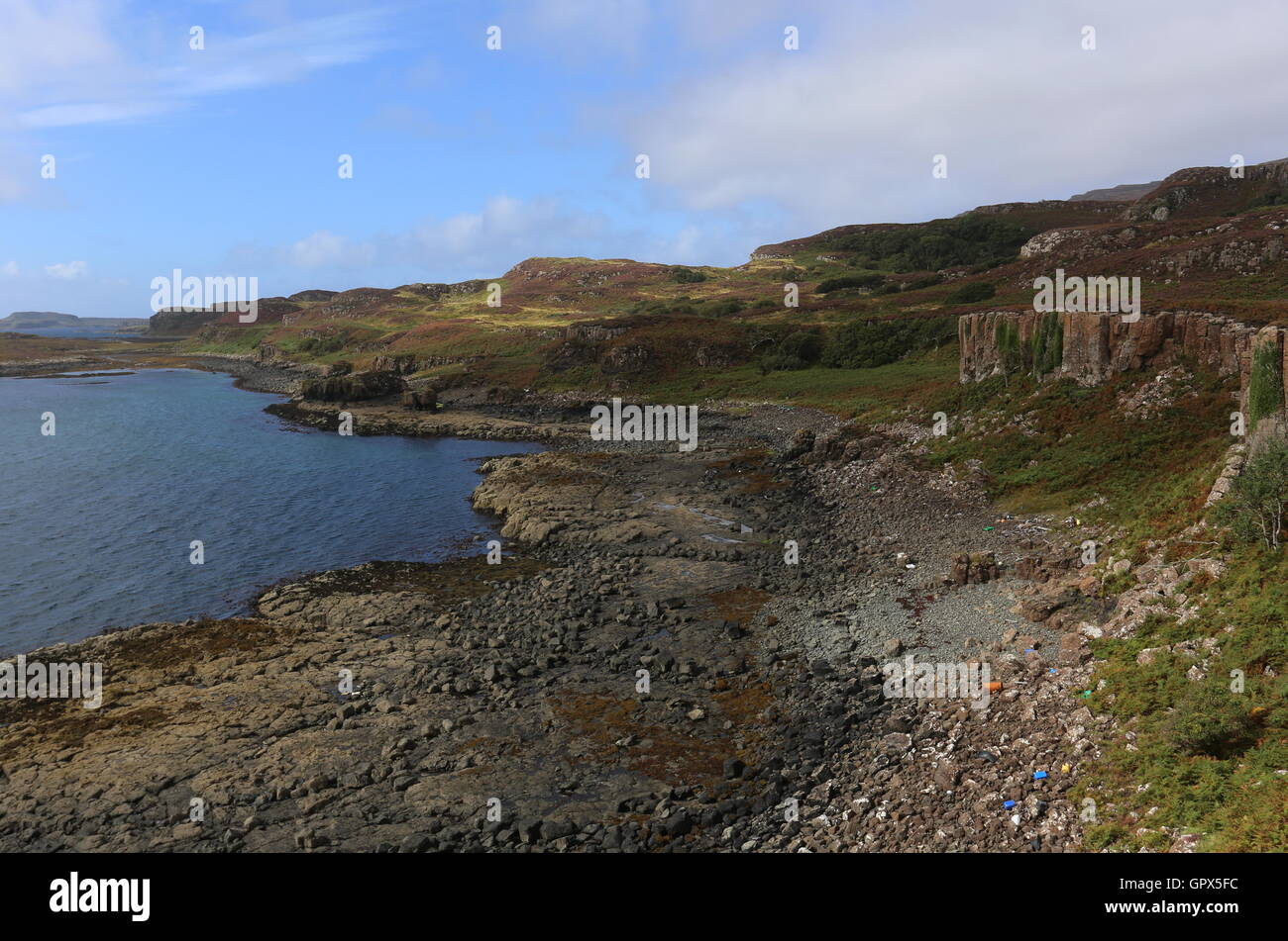 Southern coast of Ulva Scotland September 2016 Stock Photo - Alamy
